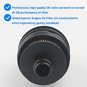 Oil Filter, Replace 68507598AA 68498720AA Compatible with Jeep Ram 3.0L V6 EcoDiesel - 2020-2023 Ram 1500 DT, 2020-2023 Wrangler JL, 2021-2023 Gladiator, Years 2020 2021 2022 2023 EcoDiesel Oil Filter