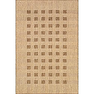 nuLOOM Sandee Casual Plaid Indoor/Outdoor Area Rug, 8' x 10', Beige