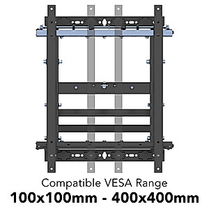 Mount-It! Video Wall Mount with Pop Out Function, Digital Signage TV Menu Board Mount for 32 to 70" TVs, Up to VESA 400x400, Commercial Grade 110 Lbs Capacity