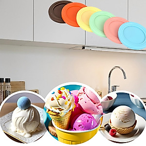 TFUTLT Containers Replacement for Ninja Creami Pints and Lids - 4 Pack with Leak Proof Lids,Ice Cream Containers Compatible with NC301 NC300 NC299Series Ice Cream Maker,Tubs Dishwasher Safe 16oz Cups