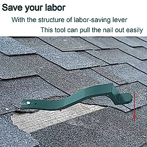 Roof Shingles, RS501 Roof Snake Roofing Tools Shingle Removal Tool Nail Pry Bar Heavy Duty Professional Roof Repair Tool