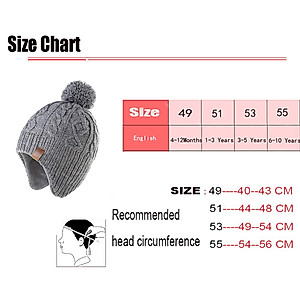 Moon Kitty Baby Hats Toddler Beanies for Boys 6-12Months Gray