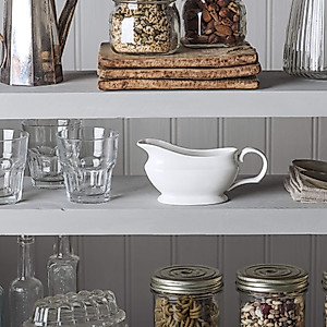 WM Bartleet & Sons 1750 T194 Wm Bartleet & Sons Traditional Porcelain Gravy and Sauce Boat 240ml, White