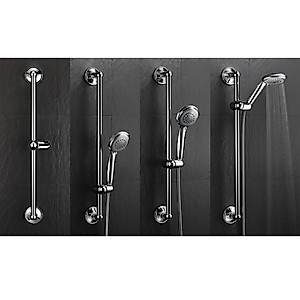 HotelSpa AquaCare series Insta-mount Power Suction 24" Stainless Steel Height/Angle Adjustable Shower Slide Bar