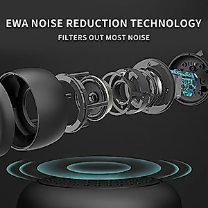 LEICEX Tiny Bluetooth Speaker, Travel Small Speakers Bluetooth Wireless Pillow Perfect for Travel Outdoor Sound (Blue)