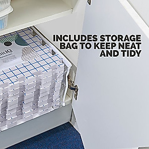 KnitIQ Blocking Mats for Knitting - Extra Thick Blocking Boards with Grids, 100 T-pins and Storage Bag for Needlework or Crochet - Pack of 9 | Set for Knitting