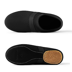 SANGEESON Jazz Shoe Slip-on for Women and Men's Dance Shoes, Black 10