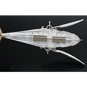 3Pcs Fishing Unpainted Minnowbait Fishing Blank Lure Body with Wing Popperbait Lipless Total 131mm 29.8g Simulation Flying Fish 8418 with Free Eye