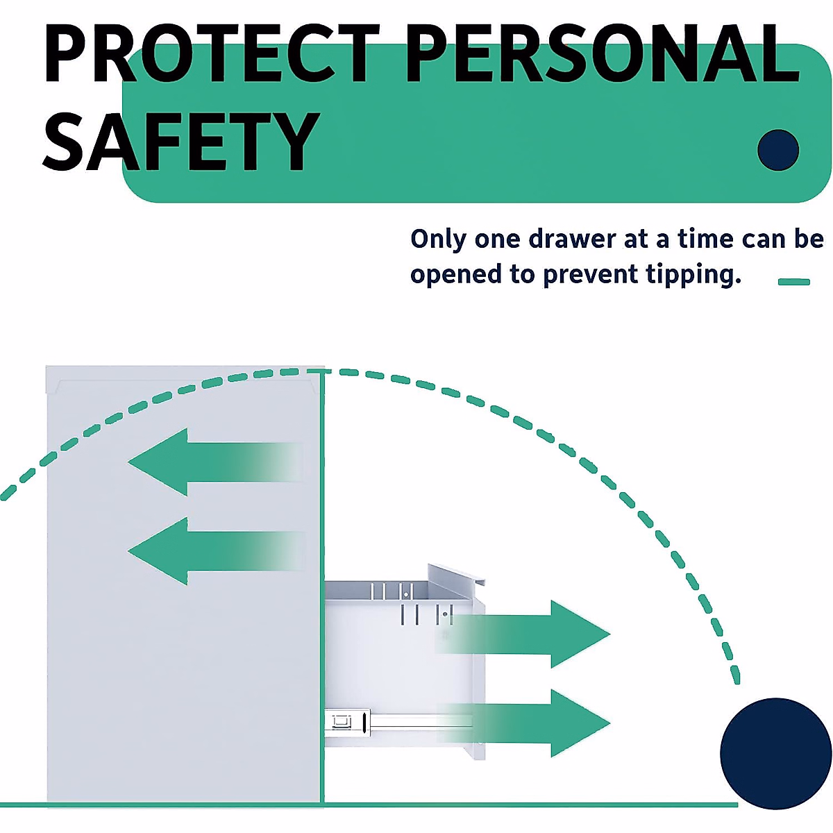 Bonusall Lateral File Cabinet 2 Drawer, Metal Lateral Filing Cabinet with Lock, Locking Organizer Filed Drawer Cabinet for Letter/Legal / A4 / F4 Size for Home Office, Sturdy Steel, White