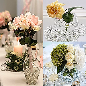 BYMORE 30000 Clear Water Gel Jelly Beads Vase Filler Beads,Vase Fillers for Candle Making, Wedding Centerpiece, Floral Arrangement