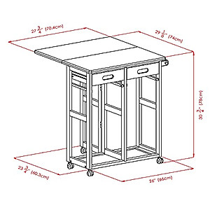 Winsome Wood Suzanne Kitchen, Square, Natural, Beech