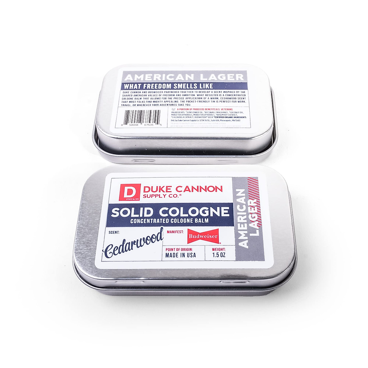 Duke Cannon Supply Co. Solid Cologne - Men's Concentrated Balm, 1.5 oz. (Cedarwood)