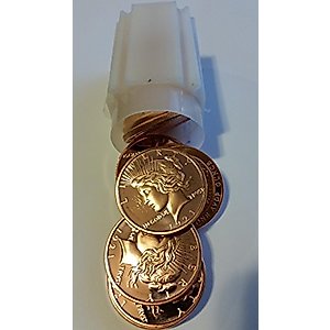 Peace Dollar Copper 1 Ounce Coins Full Roll of 20