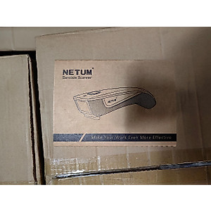 NETUM Bluetooth Mini 1D Barcode Scanner, 3-in-1 Portable Automatic USB Wireless CCD Bar Code Scanning Support Screen Scan, for Tablet iPhone IPad Android Windows Mac Pos - C740