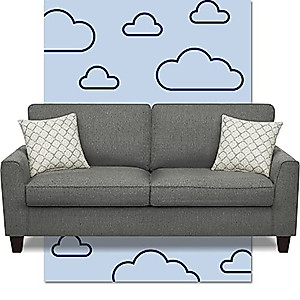 Serta Deep Seating Astoria 78" Sofa in Dark Gray