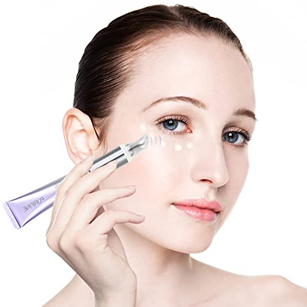 purifine Eye Cream for Wrinkles and Fine Lines Microcurrent Massage Anti-wrinkle Eye Cream Anti Aging 0.5 fl oz