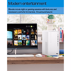 HP Pavilion Desktop PC, 12th Gen Intel Core i7-12700, 12 GB SDRAM, 512 GB SSD, Windows 11 Home, Wi-Fi 6 & Bluetooth, 9 USB Ports, Wired Keyboard & Mouse Combo, Pre-Built PC Tower (TP01-3070, 2022)