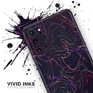 DesignSkinz Liquid Abstract Paint Remix V26 Protective Vinyl Decal Wrap Skin Cover Compatible with The Samsung Galaxy S20 (Screen Trim & Back Glass Skin)
