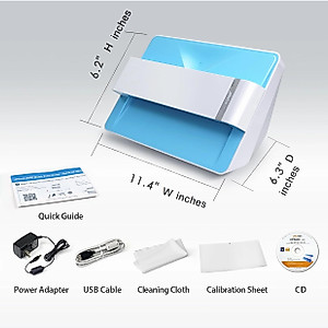 Plustek Photo Scanner - ephoto Z300, Scan 4x6 Photo in 2sec, Auto Crop and Deskew CCD Sensor. Support Mac and PC