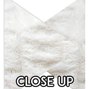 Home Decorative 2PC Vegan Ruched Faux Fur Throw Pillows Ultra Soft Fluffy Square Pillow 20"x20" (Sand)