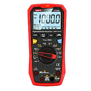 UNI-T Digital Multimeter Tester UT161E, True RMS 1000V AC DC Voltage Meter Tester Ohm Meter Capacitance Frequency 22000 Counts USB Transmission NCV hFE LPF ACV