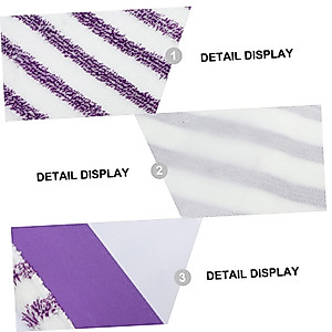 VILLFUL Mop Cloth Floor Cleaning Cloth Flat Floor Mop Cleaning Mop Accessories Steamer Cleaning Mop Accessory Spray Mop Cleaning Mops Cleaning Machine White Fiber Washable