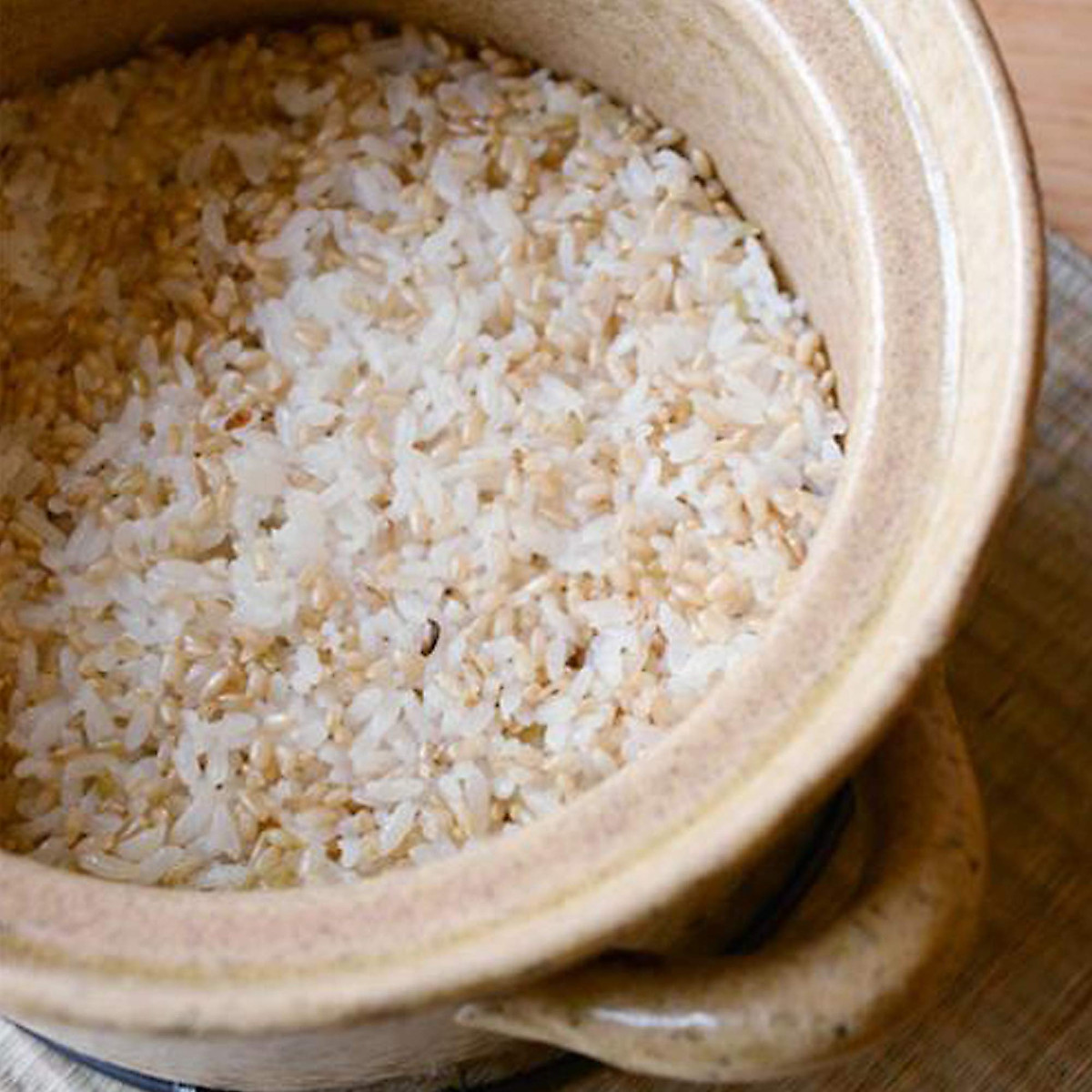 Japanese Donabe Cocer Rice Cooking Pot, 3 Go, 2200cc, White