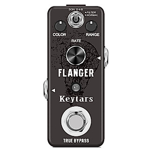 Keytars Guitar Flanger Vintage Pedal Classic Analog Effect Pedals Filter & Normal Modes Mini Size True Bypass