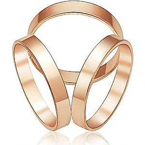 6pcs Women's Fashion Flover Faux Pearl Crystal Rhinestone Scarf Ring Buckle Clip