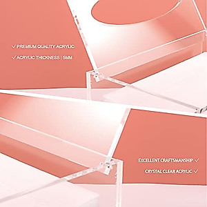 Dryer Sheet Holder, Acrylic Dryer Sheet Dispenser with Hinged Lid, Laundry Room Organization & Decor Box, Container Storage for Fabric Softener Sheets - Clear