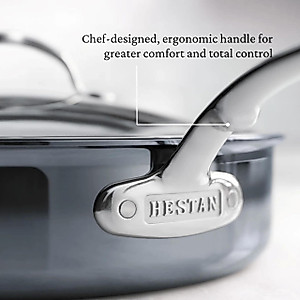 Hestan - NanoBond Collection - Titanium Stainless Steel 5-Piece Essential Cookware Set - Toxin, PFAS, & Chemical Free Clean Cookware, Induction Cooktop Compatible