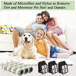 Lemige 3 Pack Multi-Surface Pet Brush Rolls 2788 and 3 Pack Vacuum Filters 1866 for Bissell CrossWave Max 2554 2590 2593 2596 for HydroSteam 35151 3515 35152 3513 3518 Vacuums, Part 1618641 & 1608684