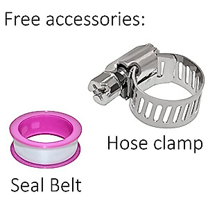 Beduan Extended Tank Drain Assembly Kit with 1/4" NPT Elbow Push to connect fitting 20 Inch Nylon tubing 10mm OD barb brass ball valve for Air Compressor