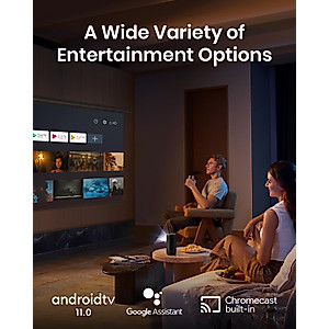 Nebula Anker Capsule 3 Laser 1080p, Smart, Wi-Fi, Mini Projector, Black, Portable Projector, Laser Projector, Autofocus, 120-Inch Picture, Built-in Battery, 2.5 Hours of Playtime (Renewed)