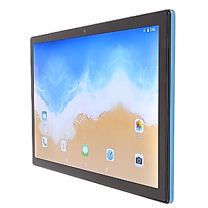 Haofy Gaming Tablet 10 Inch Octa Core CPU HD Tablet Blue for School (US Plug)