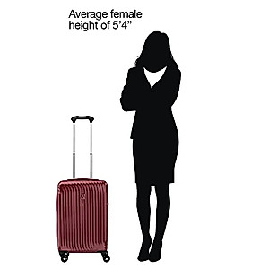 Travelpro Maxlite Air Hardside Expandable Luggage, 8 Spinner Wheels, Lightweight Hard Shell Polycarbonate, Cabernet, 2-Piece Set (21/25)