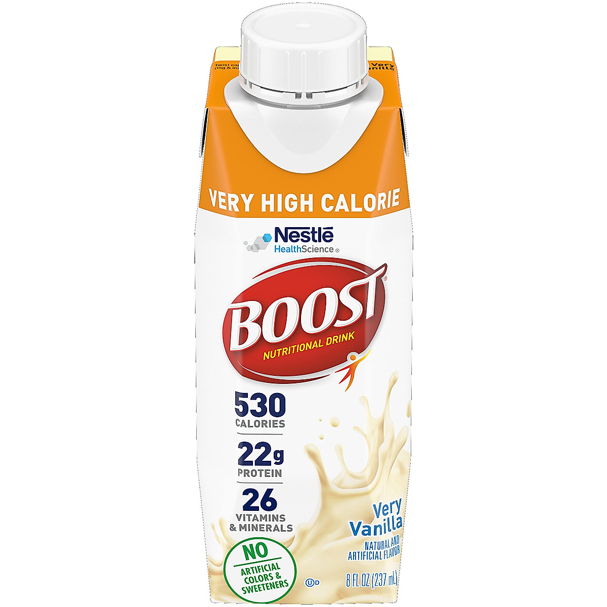 Boost Very High Calorie Nutritional Drink (8 Fl Oz (Pack of 12), Vanilla)