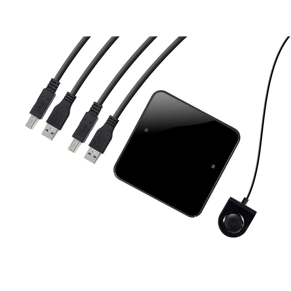 Monoprice 2x4 USB 3.1 Gen1 Peripheral Sharing Switch, Allows 2 Computers to Share 4 USB 3.1 Gen1 Devices