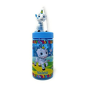 Sip with ME Valeo Zoonicorn Cup, Kids Water Bottle, Toddler Cups, Tumbler with Lid and Straw, Travel Sippy Cup for Water or Milk, Kids Cups with Lids for Toddlers 3 and Up, BPA Free Plastic, 12 oz
