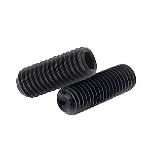 ORANXIN Socket Cap Set Screws Level 12.9 Alloy Steel Cup Point Hex Headless Grub Screw Allen Knobs M4 x 12mm 50 Pcs