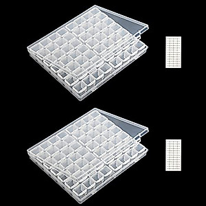 Transparent Diamond Painting Storage Container for Small Jewelry Beads Rhinestones Storage, Plastic Organizers