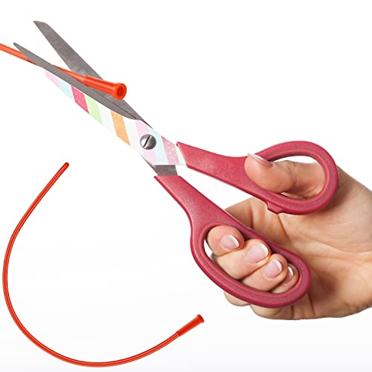 3 Sets Puppy Kitten Feeding Tube Kit Includes 3 Pcs 8 FR Red Rubber Feeding Tubes and 3 Pcs 30 ml Clear Feeding Syringe Kitten Syringe Feeding Supplies Feeding Tube Syringes Tool for Small Animals