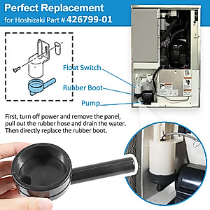 426799-01 Float Switch Connector, Rubber Boot and Hose Replacement for Hoshizaki Ice Maker Machine