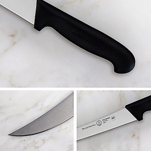 Messermeister Pro Series 8” Breaking Knife - German X50 Stainless Steel & NSF-Approved PolyFibre Handle - 15-Degree Edge, Rust Resistant & Easy to Maintain - Made in Portugal