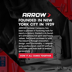 Arrow T50 Heavy Duty Staple Gun Kit, All Chrome Steel Stapler, with 3750 Pieces T50 1/4", 3/8", 1/2" Staples, for Upholstery Professional Projects