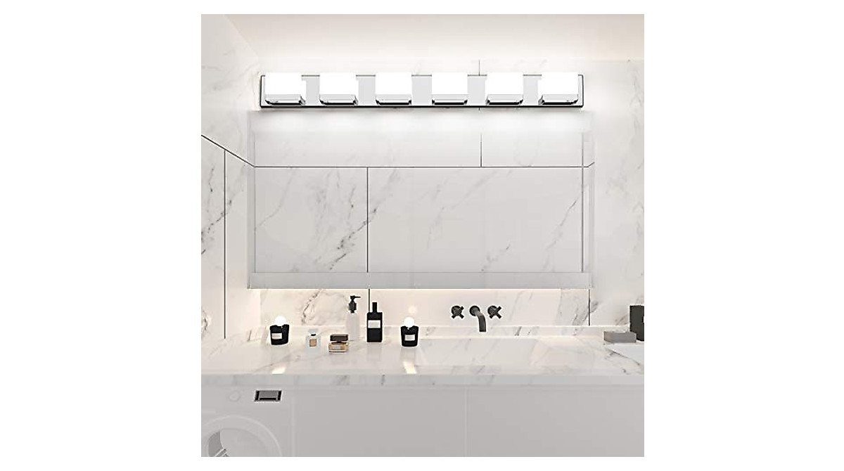 Tipace Modern 6 Lights LED Vanity Light for Bathrooms