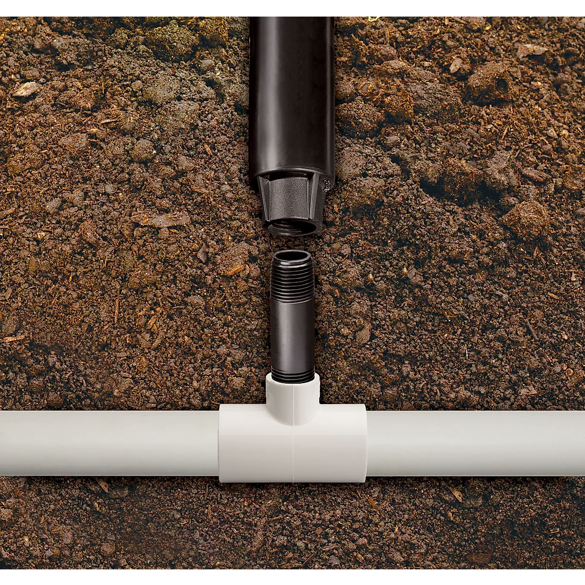 Rain Bird RISER3 1/2-Inch x 3-Inch PVC Sprinkler Head Riser Pipe, 10 Pack