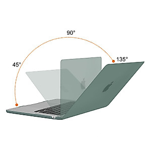MOSISO Compatible with MacBook Air 15 inch Case 2023 2024 Release M3 A3114 M2 A2941 with Liquid Retina Display&Touch ID, Plastic Hard Shell&Keyboard Cover&Screen Protector&Storage Bag, Emerald Green