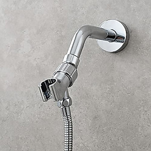 Yalsfowe High Pressure Handheld Shower Head, 9-Setting Showerhead with Filter, Detachable Showerhead Set with Hose, Bracket, Massage Shower Head, Hand Shower Set,Chrome