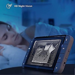KODAK C520 WiFi Video Baby Monitor with Above-The-Crib View, Parent Unit for Constant Monitoring and Phone App for Quick Check-ins (Renewed)